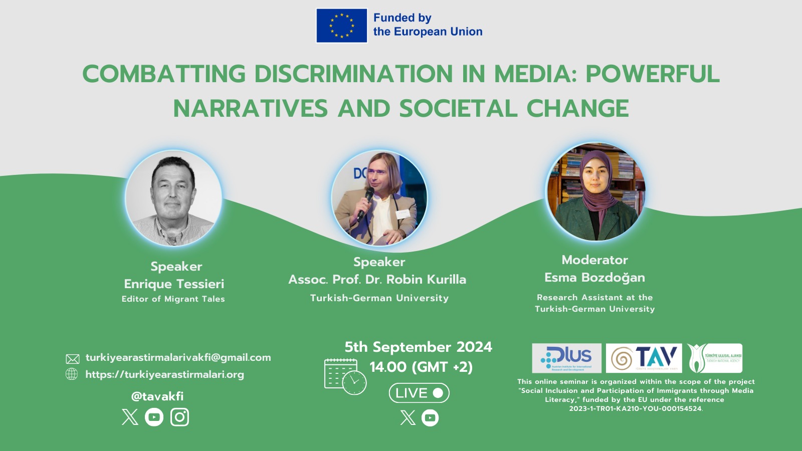 PANEL | Combatting Discrimination in Media | Türkiye Araştırmaları Vakfı
